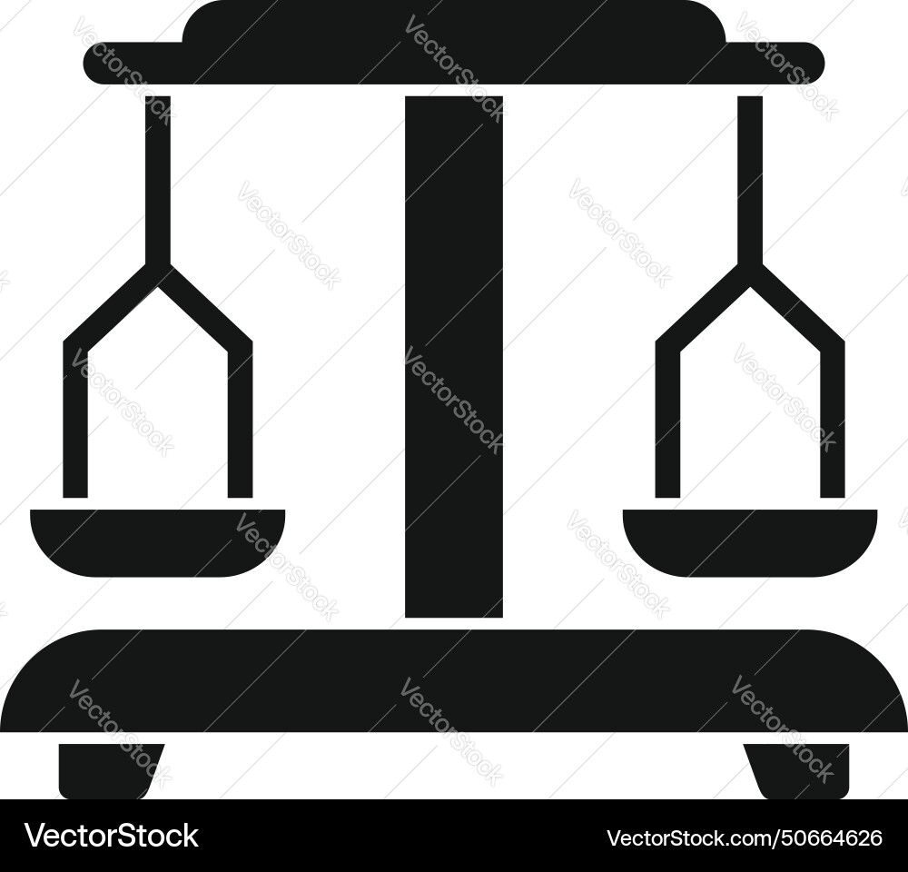 Balance laboratory research icon simple Royalty Free Vector
