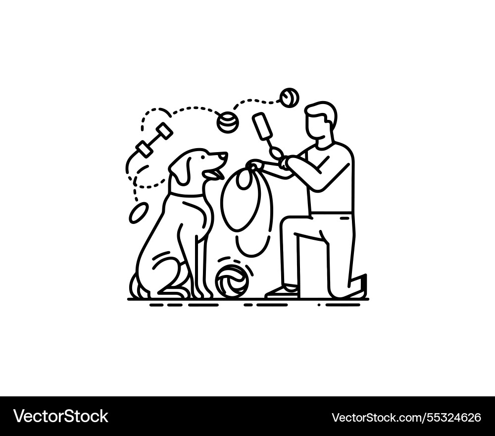 Dog logo design icon symbol Royalty Free Vector Image