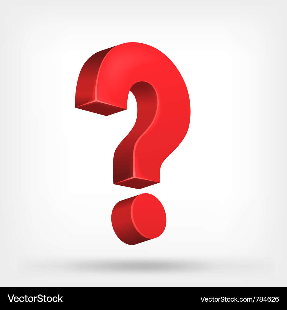 Frage Mark Lizenzfreies Vektorbild - VectorStock