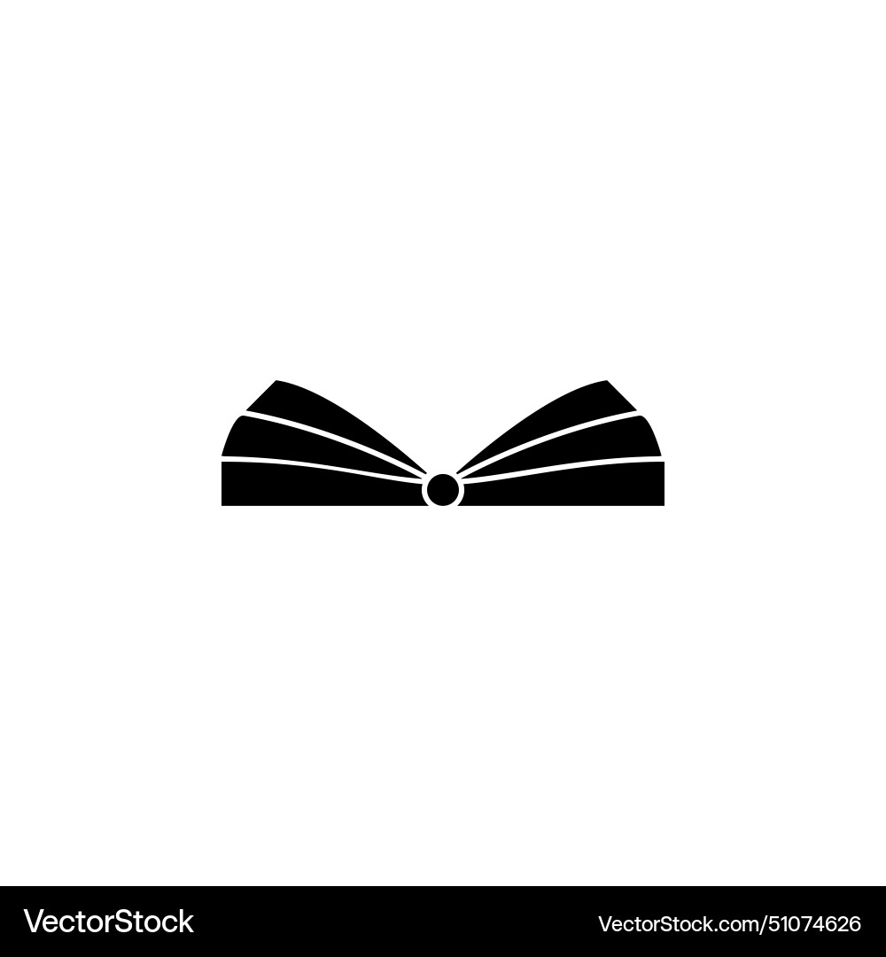 Open book flat icon Royalty Free Vector Image - VectorStock