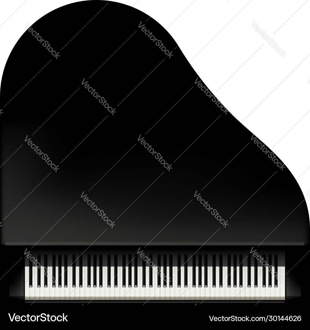 Picture piano 01 Royalty Free Vector Image - VectorStock