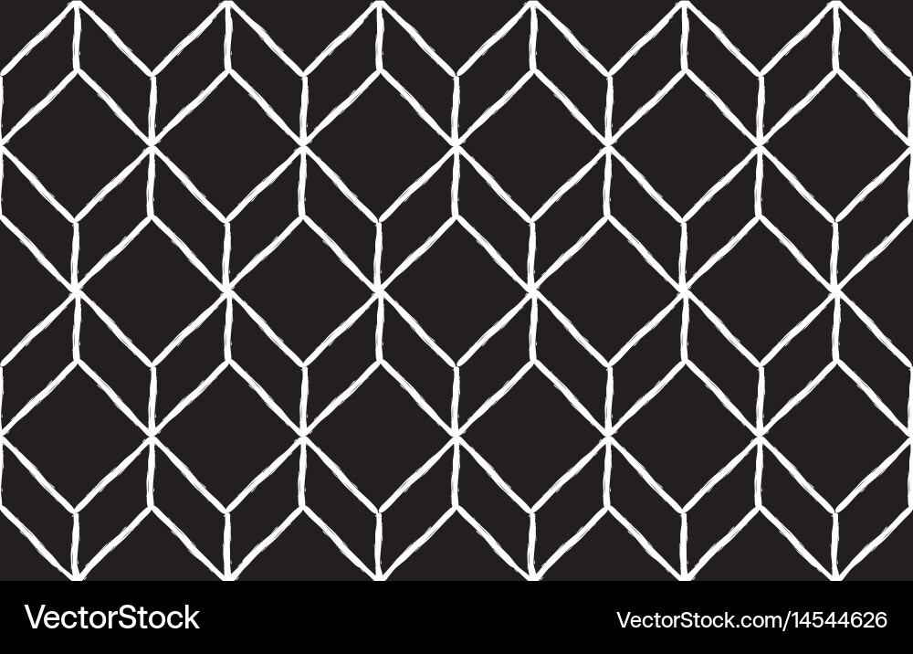 White Rhombus Seamless Pattern Royalty Free Vector Image