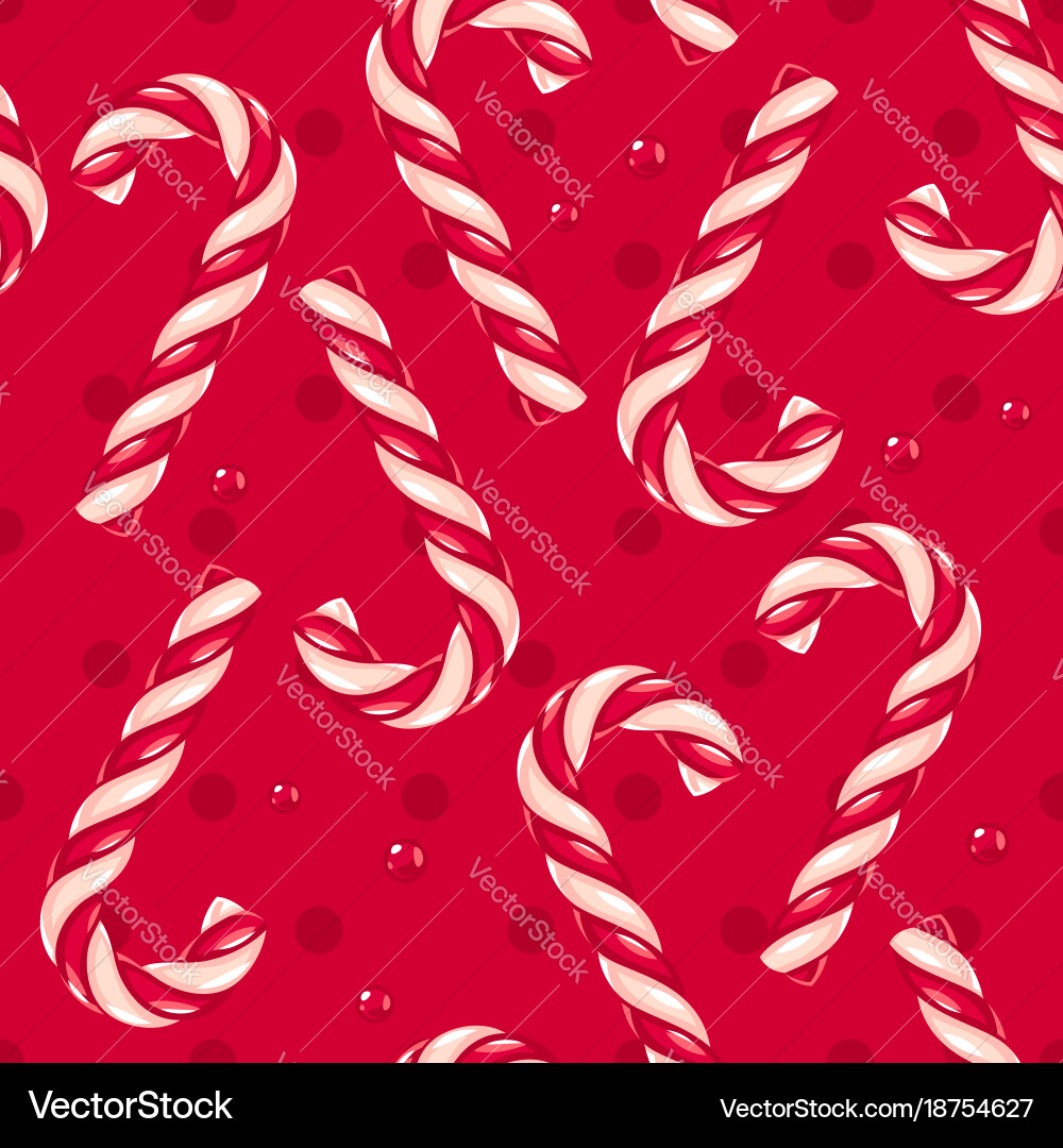 Candy cane pattern Royalty Free Vector Image - VectorStock