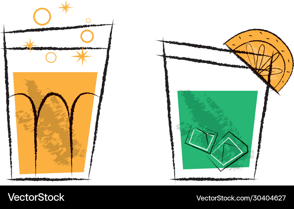 Cocktails Royalty Free Vector Image - VectorStock