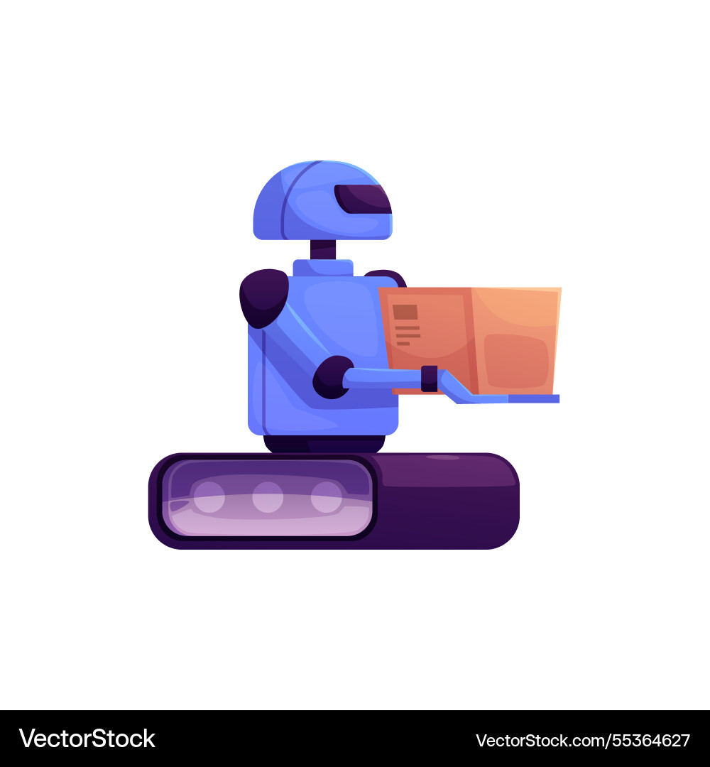 Industrial robot transportation automatic Vector Image
