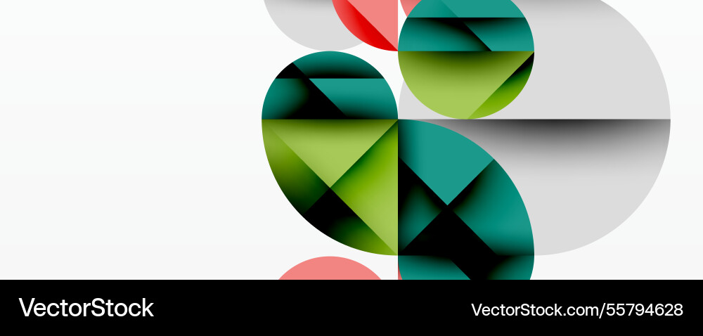 Abstract geometric design with intersecting Vector Image