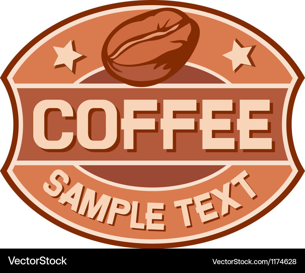 Coffee symbol Royalty Free Vector Image - VectorStock
