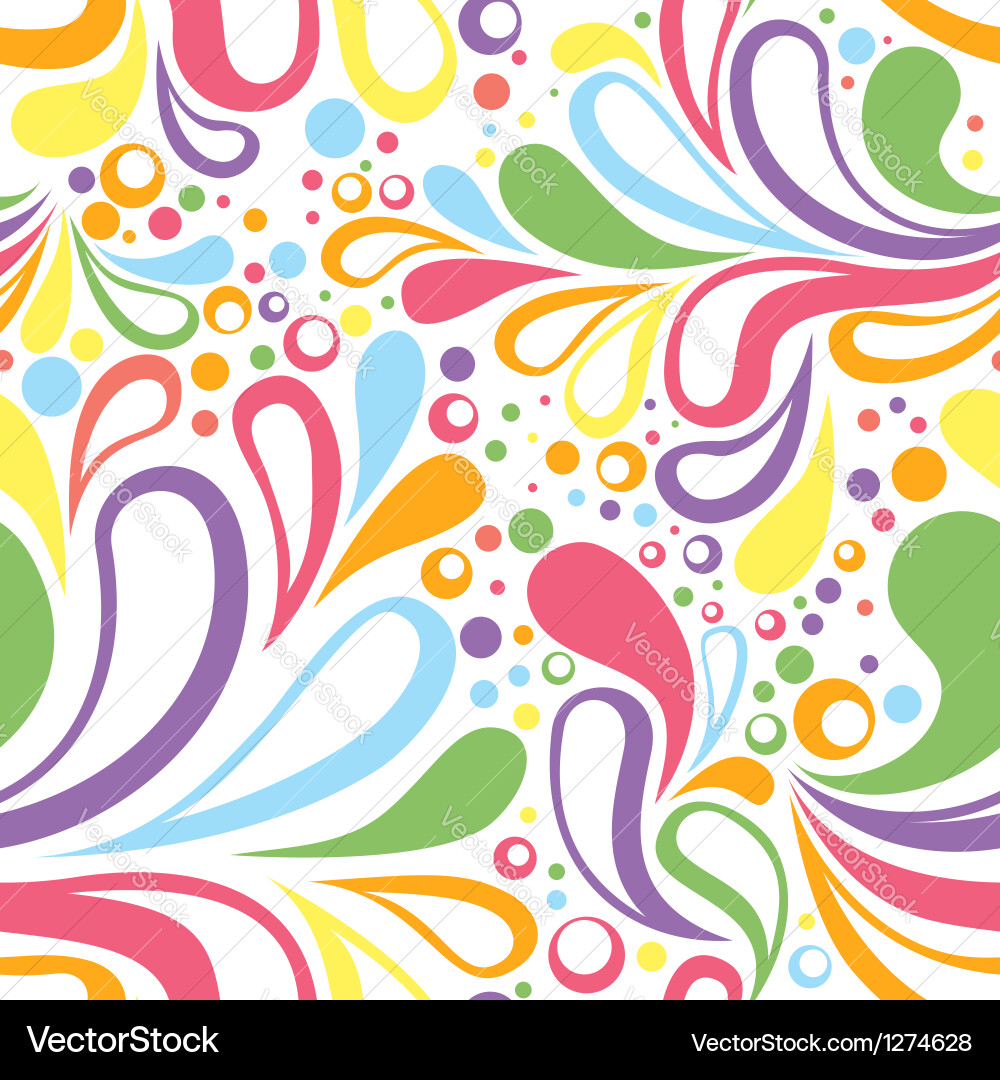 Colorful summer seamless pattern with floral Vector Image