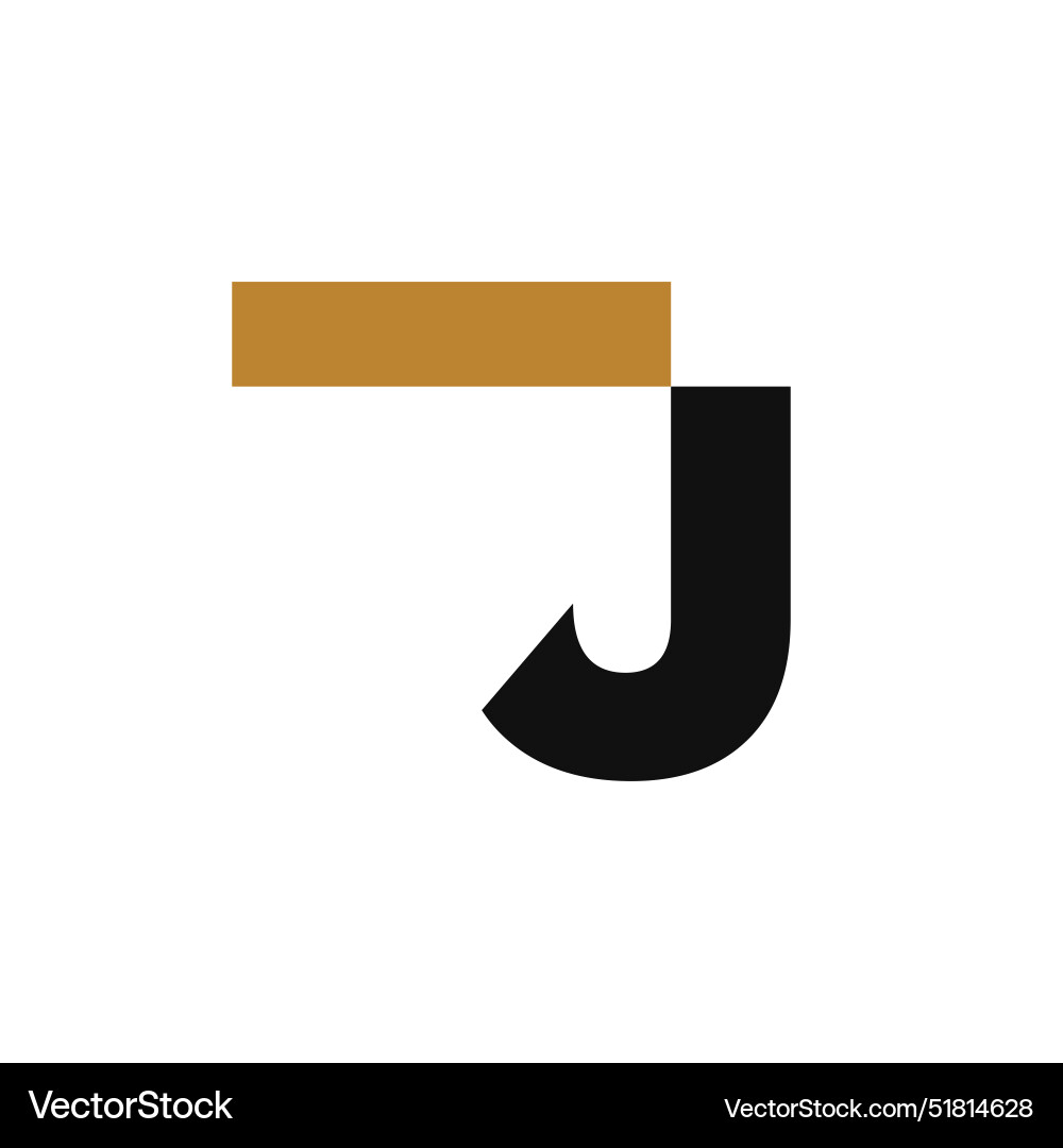 Modern j logo design abstract initial letter Vector Image