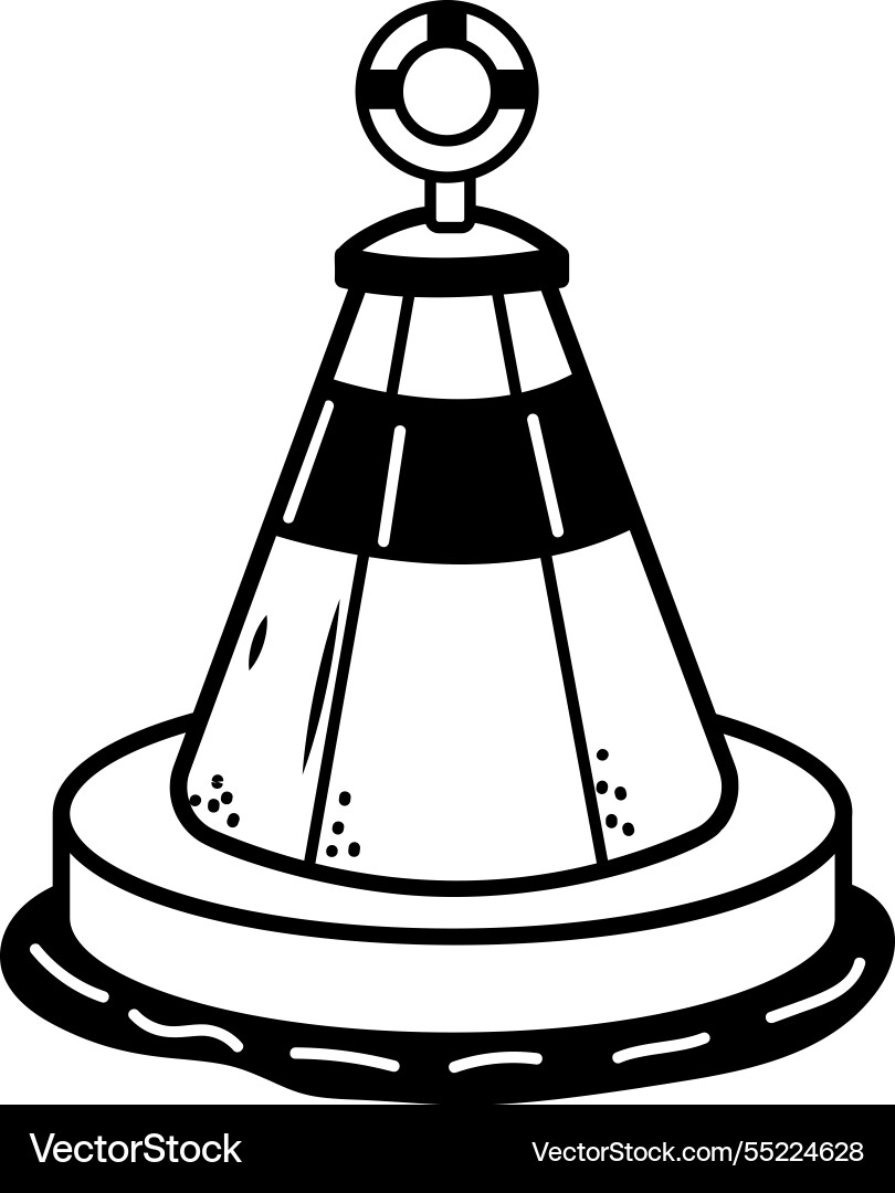 Navigational buoy Royalty Free Vector Image - VectorStock