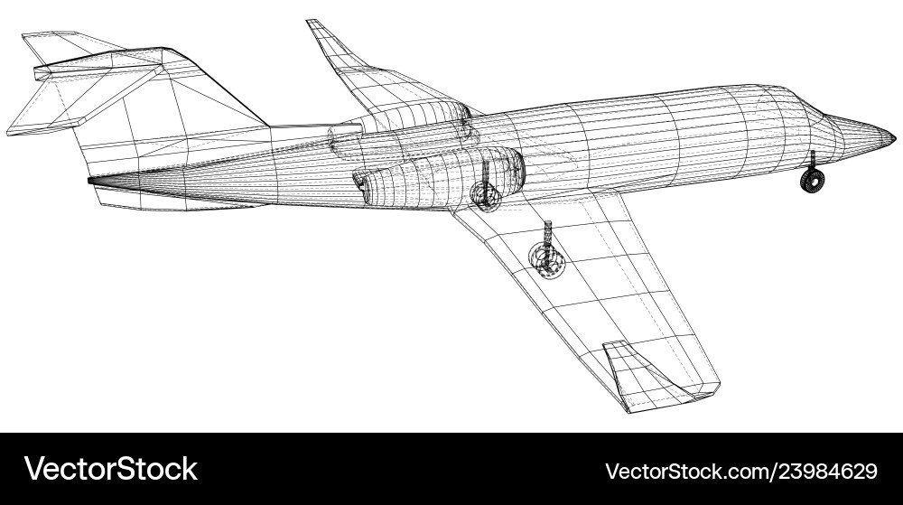 Commercial airplane fast travel Royalty Free Vector Image