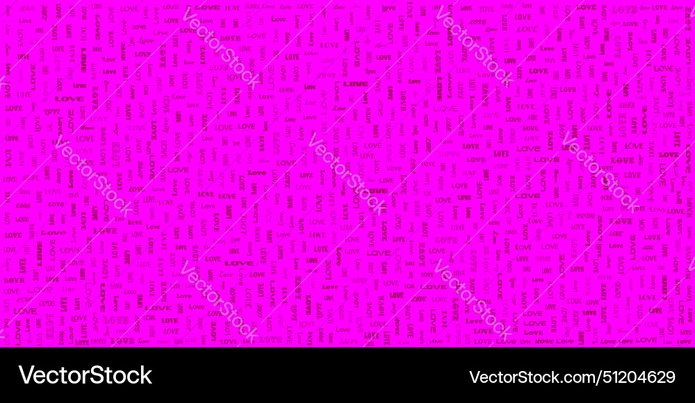 Love words decorative pink background Royalty Free Vector