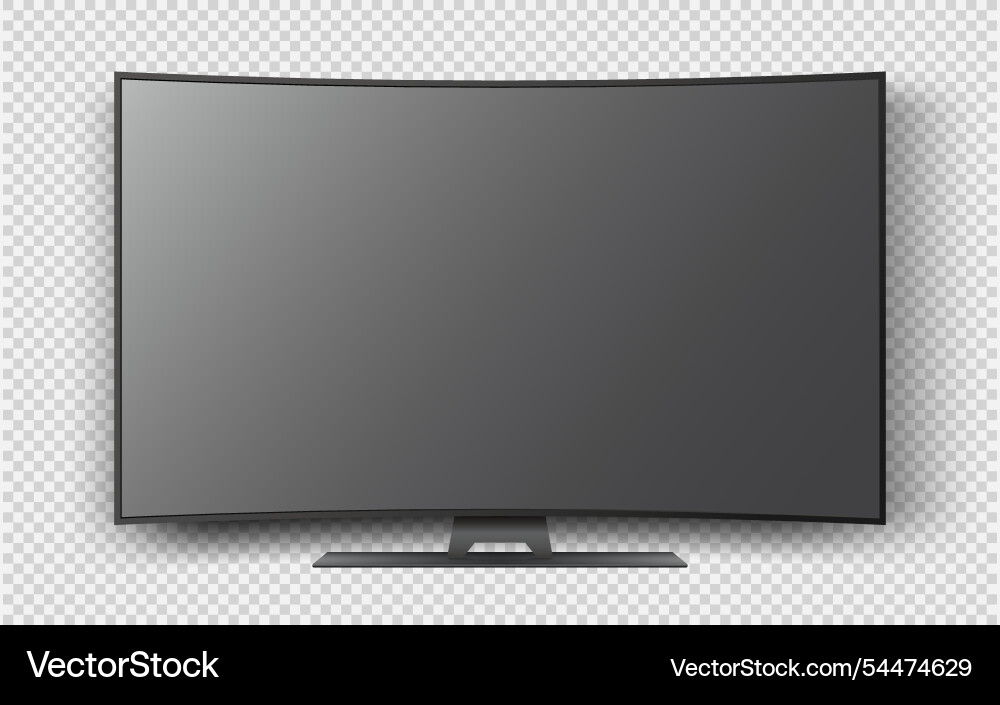 Modern tv isolated on transparent background Vector Image