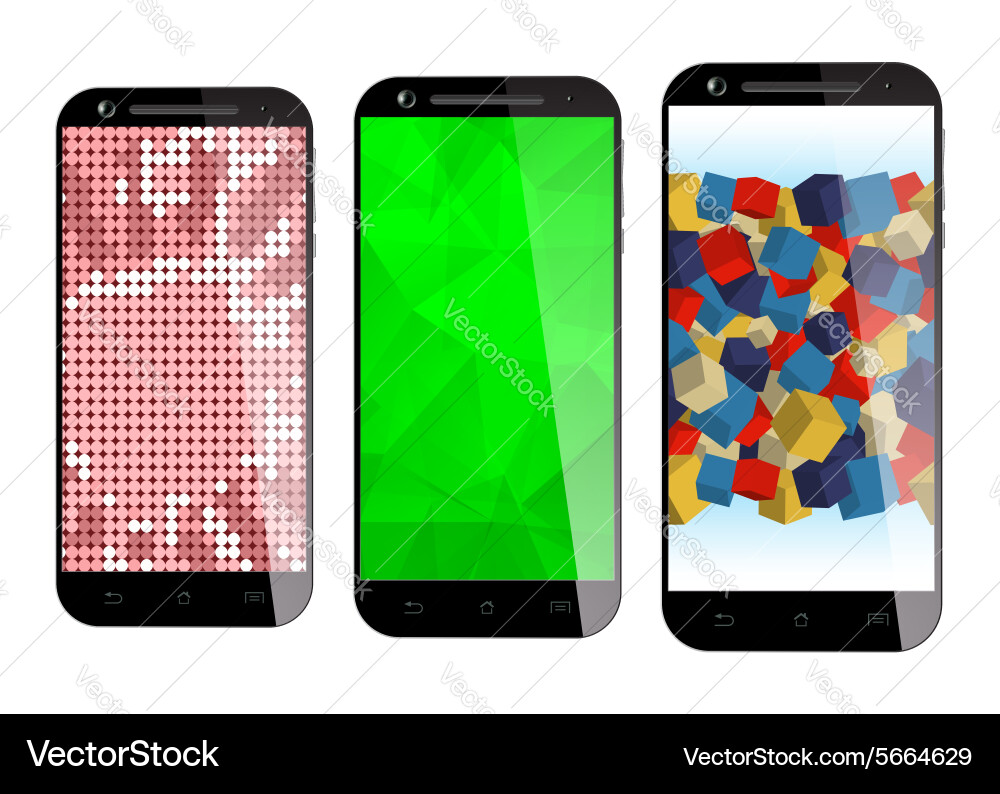 Smartphones Royalty Free Vector Image - VectorStock