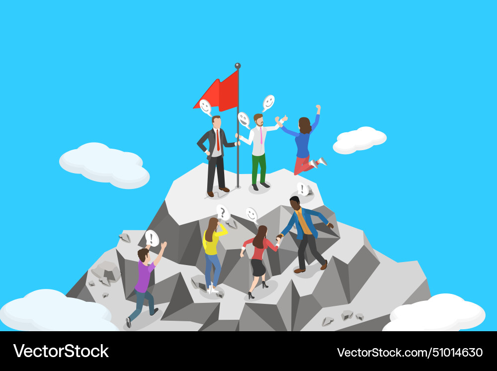 3d Isometric Flat 51014630 Royalty Free Vector Vectorstock