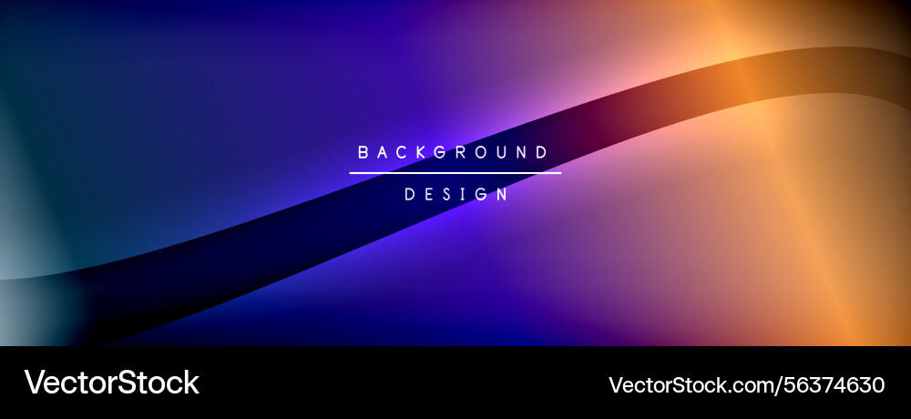 Abstract gradient background smooth curves blend Vector Image