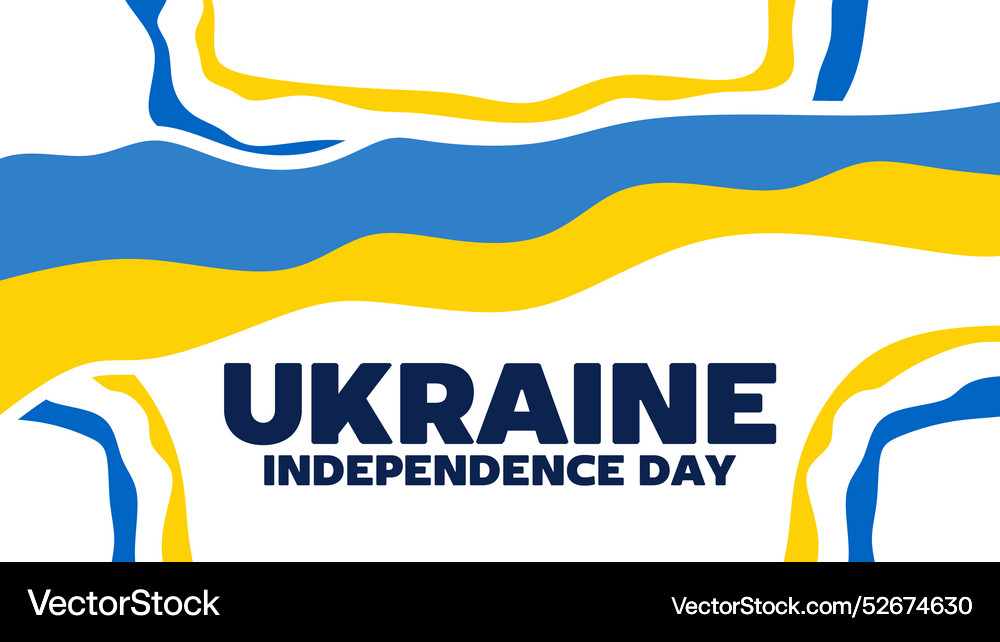 All ukrainians celebrate ukrainian independence Vector Image