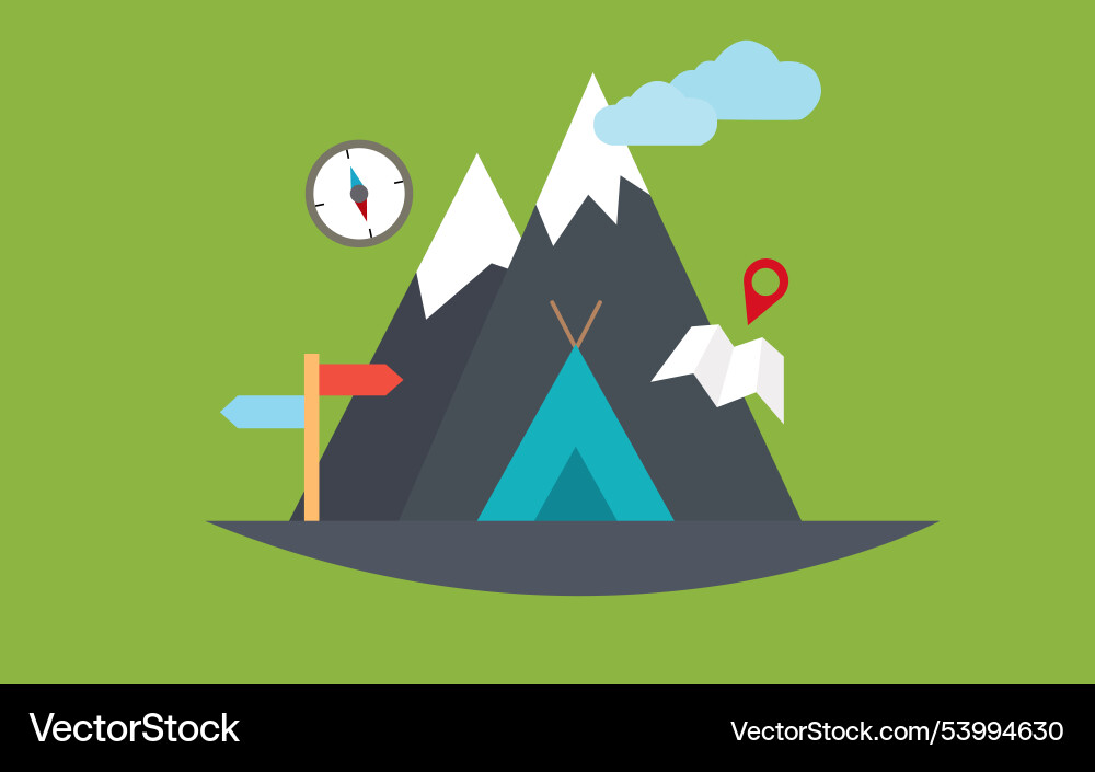 Camping Royalty Free Vector Image - VectorStock