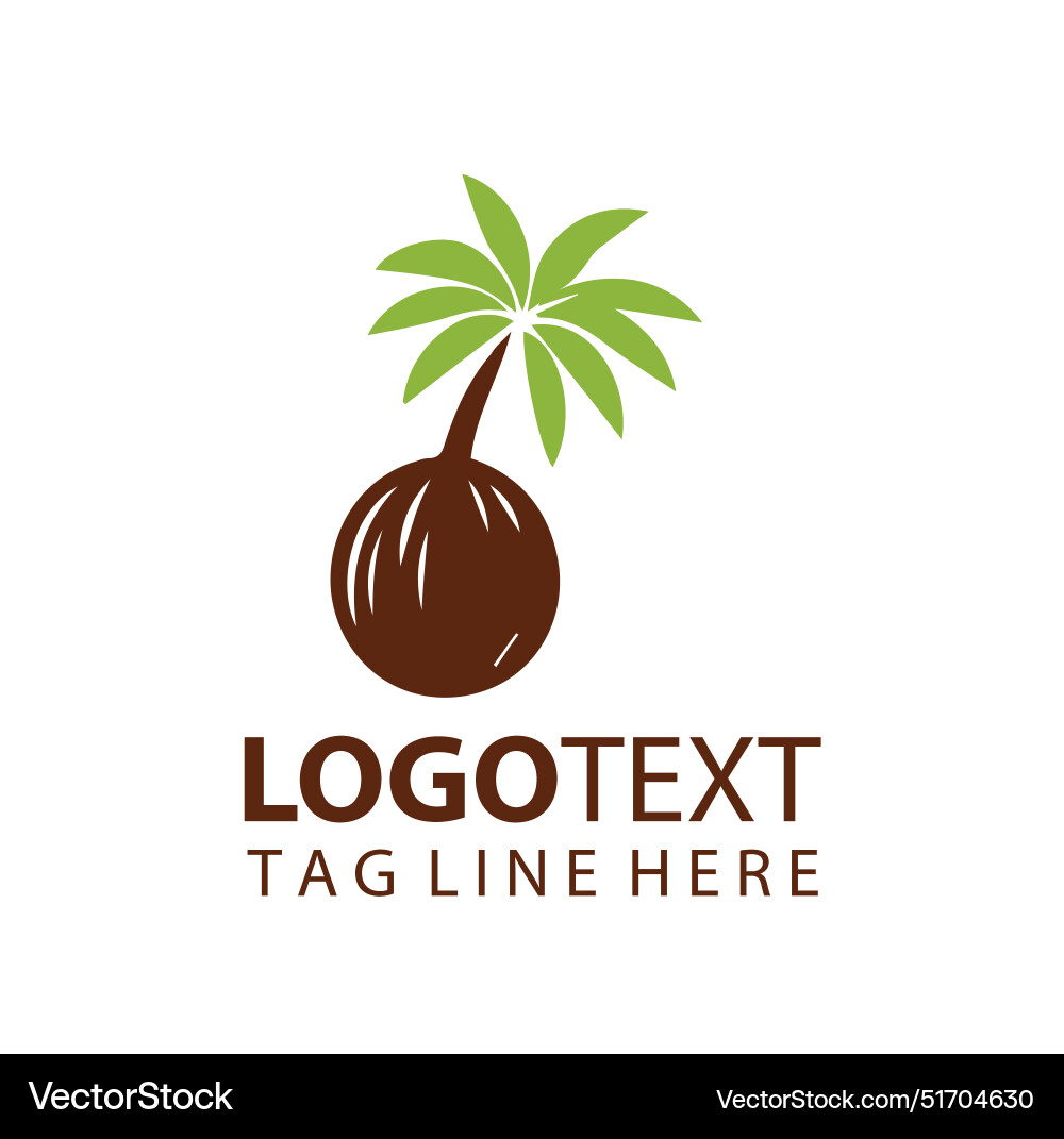 Coconut logo Royalty Free Vector Image - VectorStock