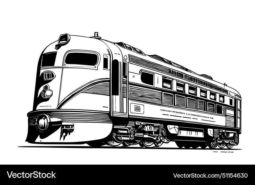 Indian super fast train Royalty Free Vector Image