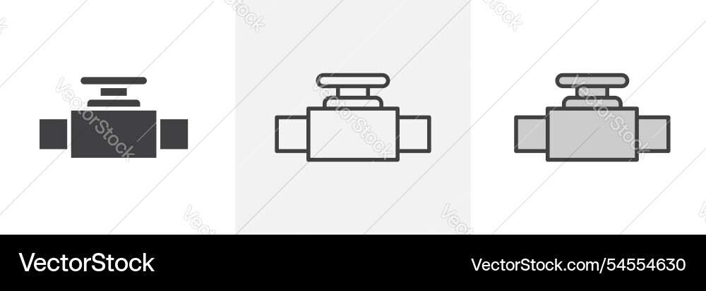 Pipe valve icon Royalty Free Vector Image - VectorStock