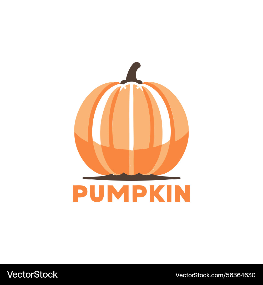 Pumpkin logo Royalty Free Vector Image - VectorStock