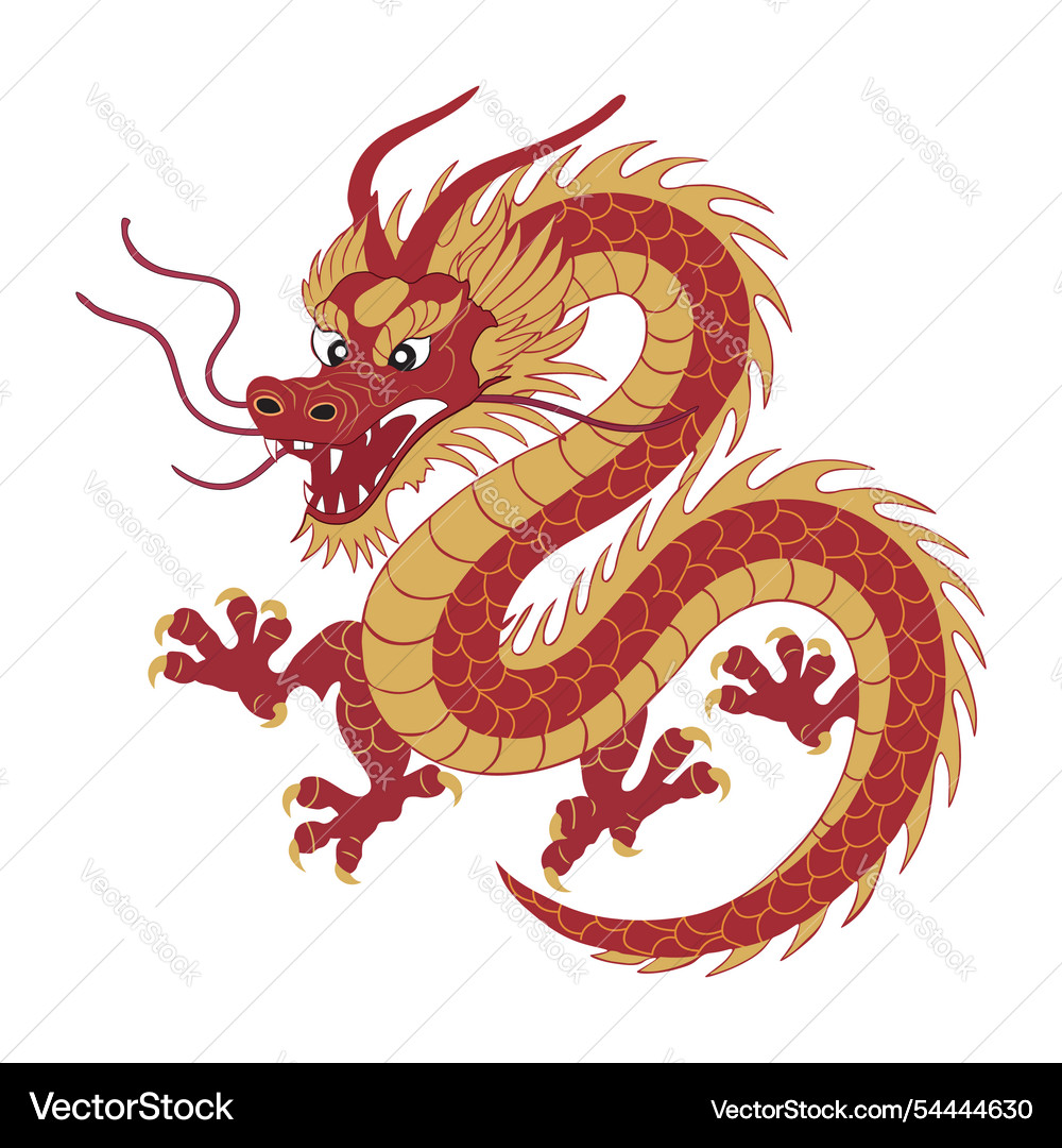 Traditional chinese dragon Royalty Free Vector Image