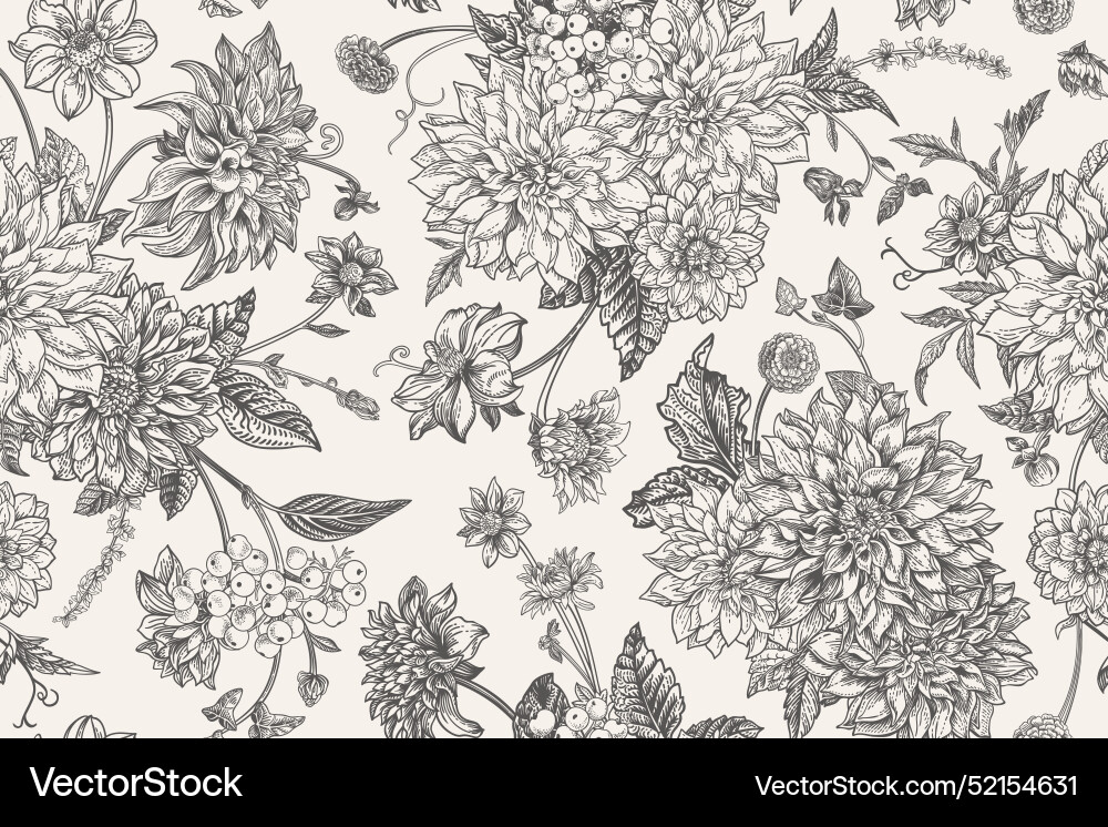 Vintage Floral Pattern Royalty Free Vector Image