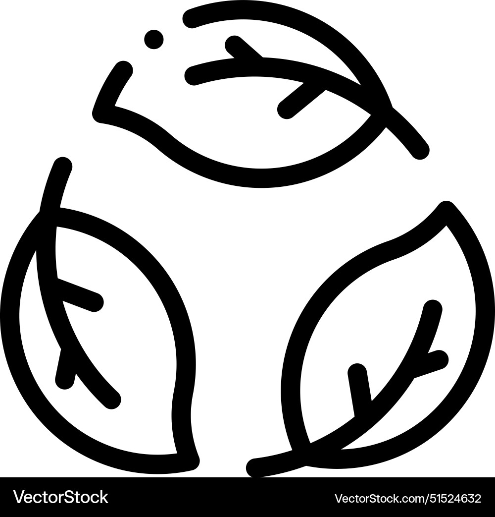 Bio icon thin linear style design isolated Vector Image