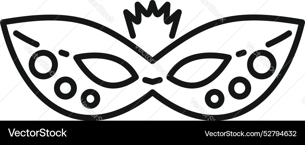 Carnival mask icon representing festive Royalty Free Vector