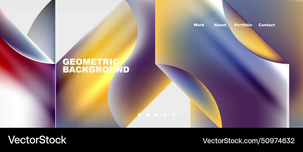 Colorful gradients with abstract geometric shapes Vector Image