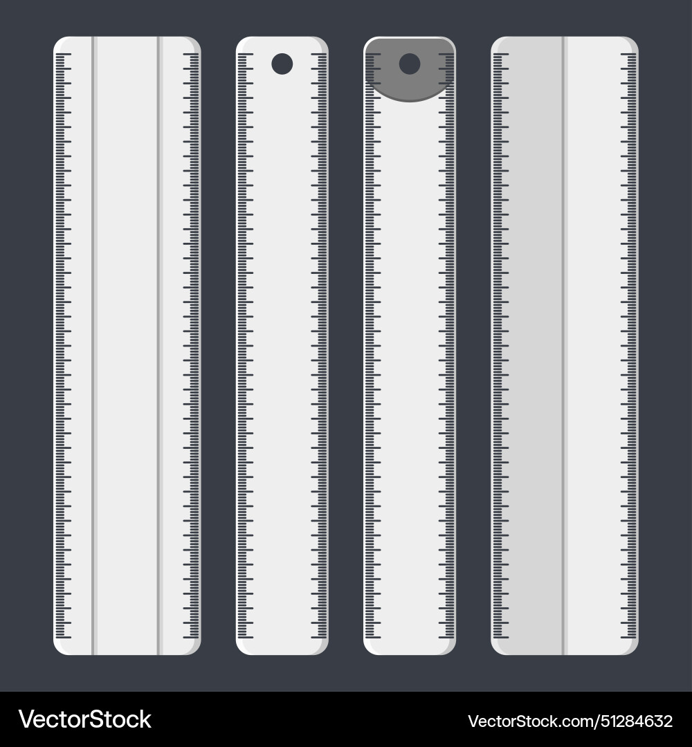 Plastic ruler measuring tool Royalty Free Vector Image