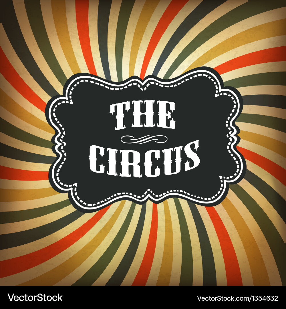 Retro Circus Background Royalty Free Vector Image