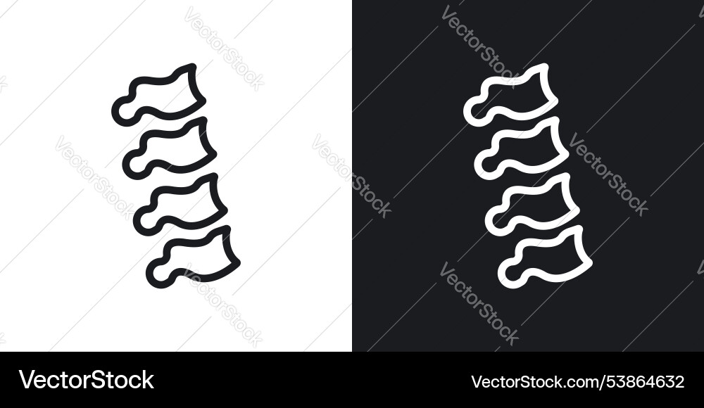 Spine icon set Royalty Free Vector Image - VectorStock