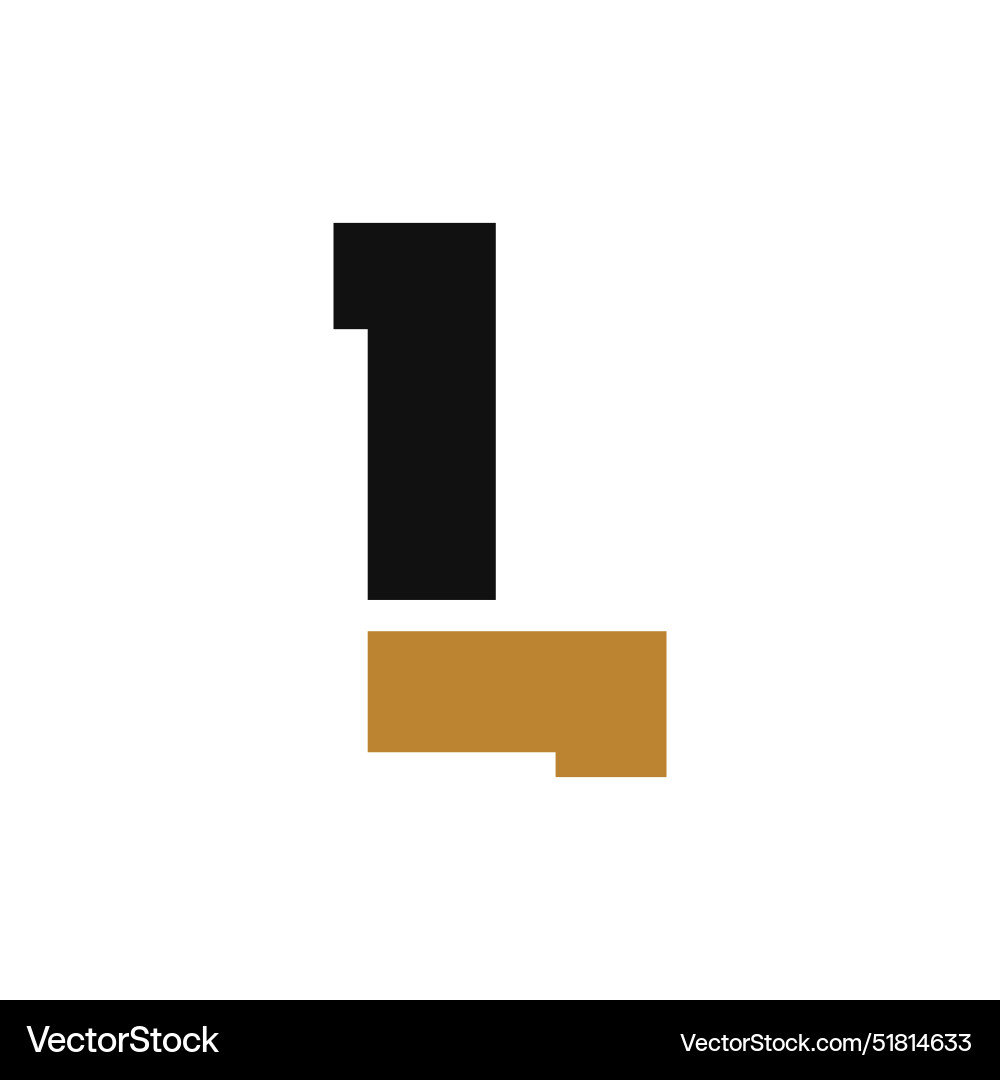 Modern l logo design abstract initial letter Vector Image