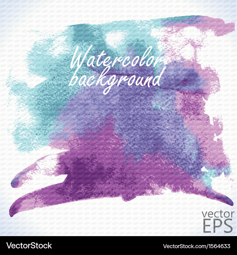 Splattered Watercolor Background Royalty Free Vector Image