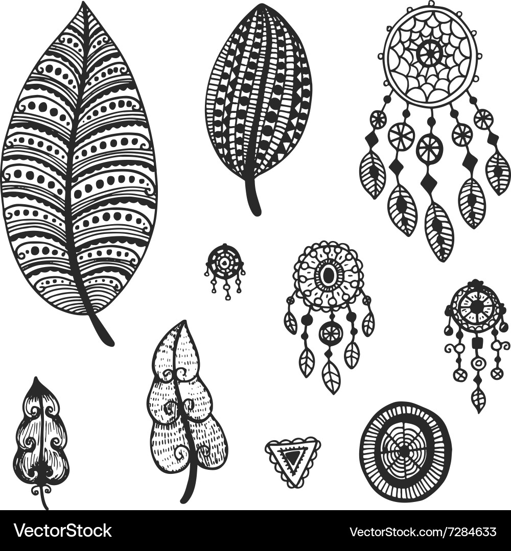 Tribal elements collection Royalty Free Vector Image