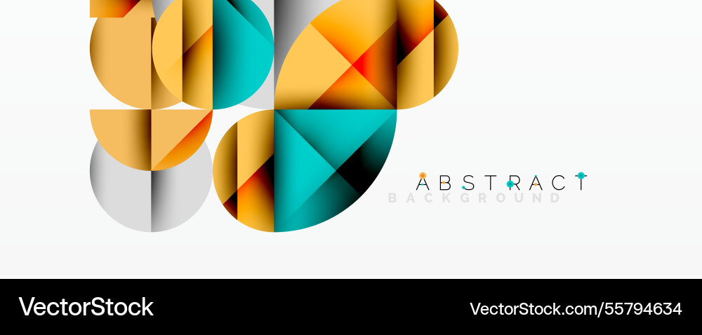 Abstract geometric design with intersecting Vector Image