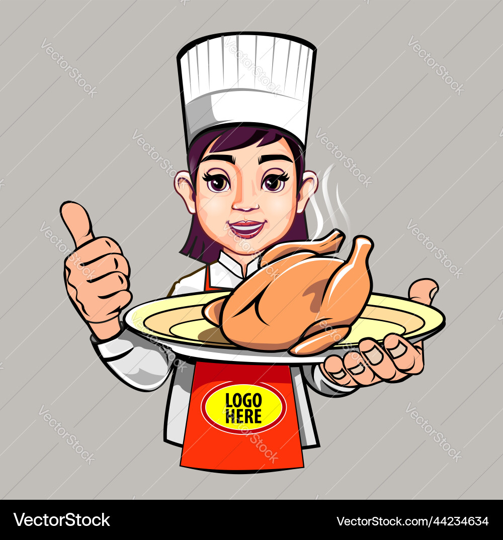 Chicken chef Royalty Free Vector Image - VectorStock