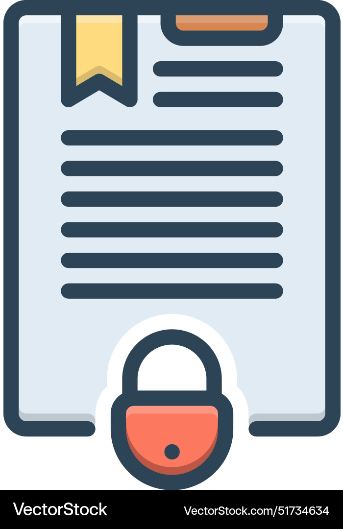 Document protection Royalty Free Vector Image - VectorStock