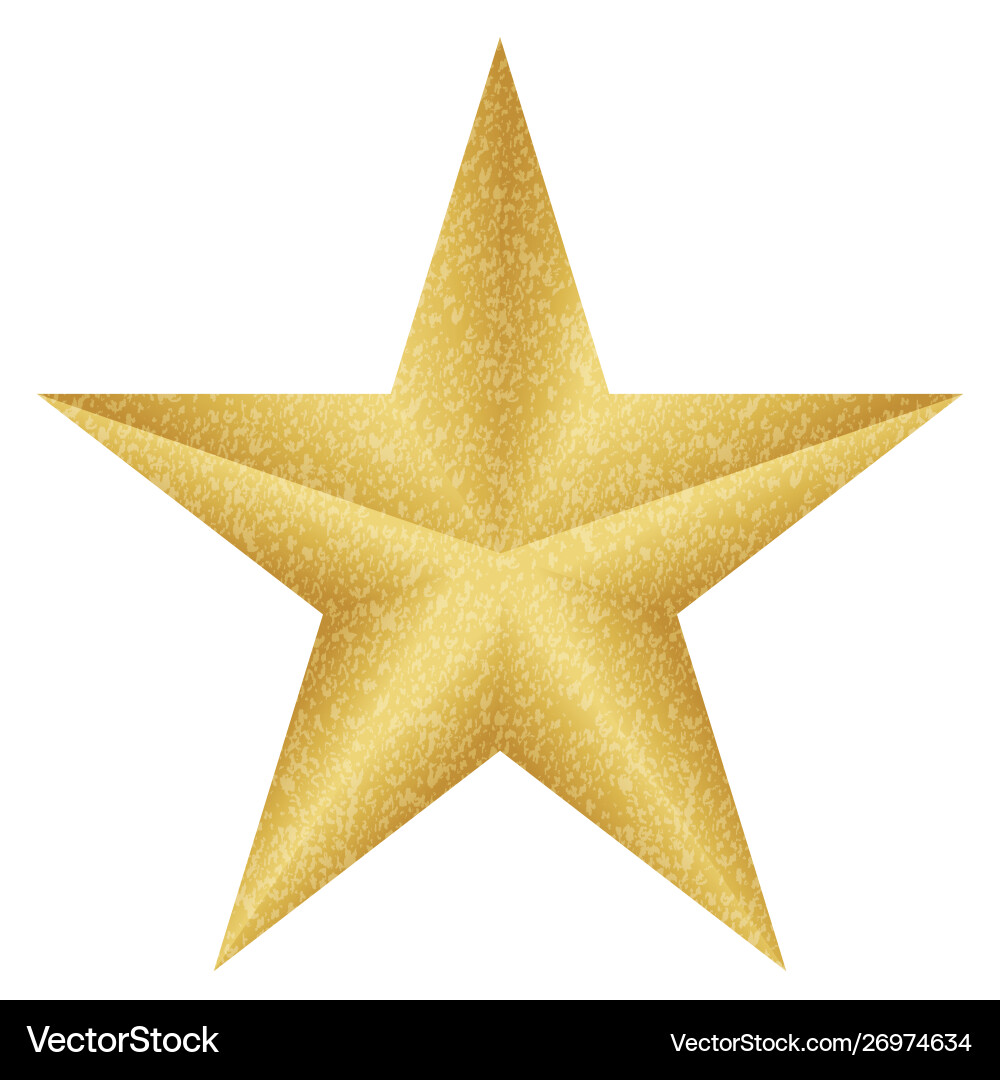 Golden star Royalty Free Vector Image - VectorStock