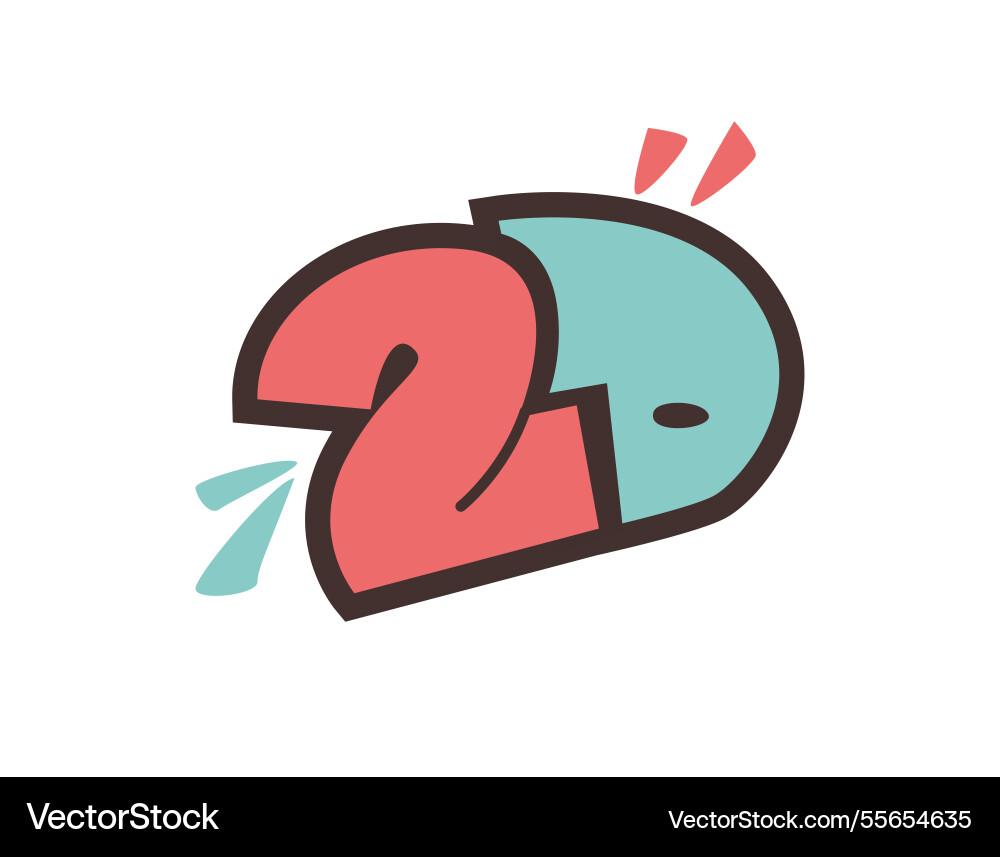 Comic speech sound and effects 2d word Royalty Free Vector