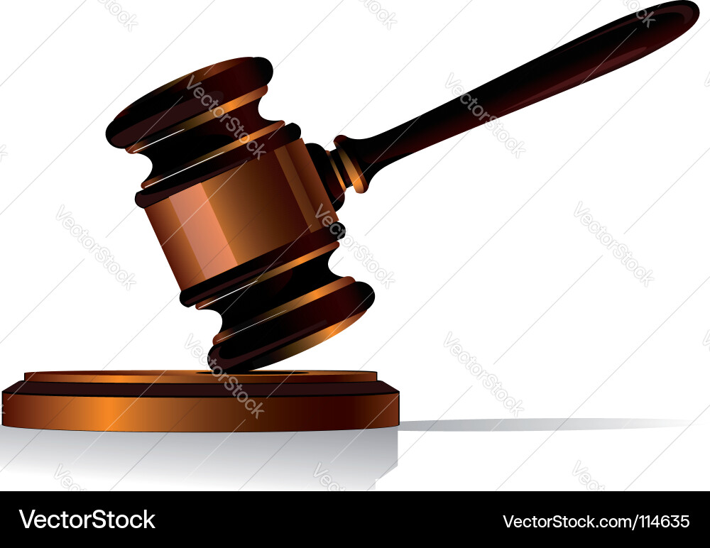 Gavel Law Symbol Royalty Free Vector Image - VectorStock