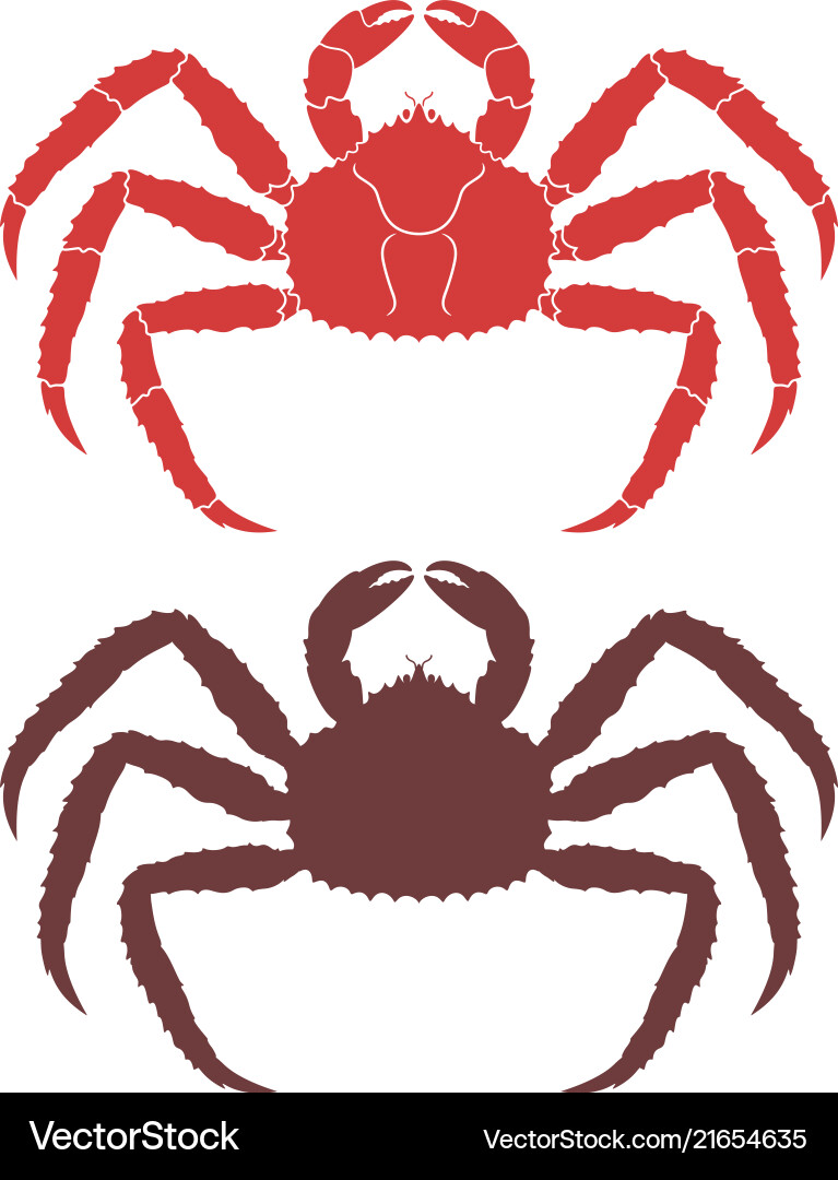 King crab Royalty Free Vector Image - VectorStock