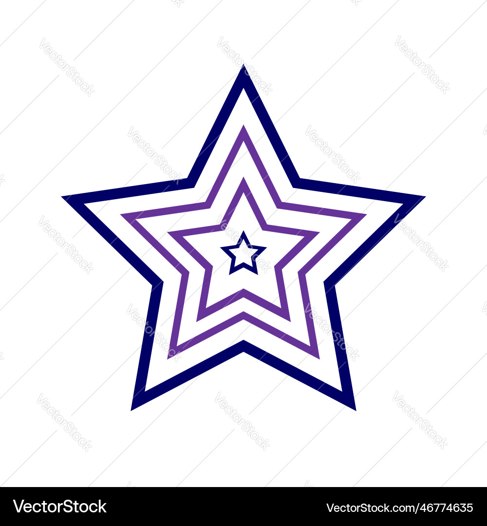 Modern Star Icon Royalty Free Vector Image - VectorStock