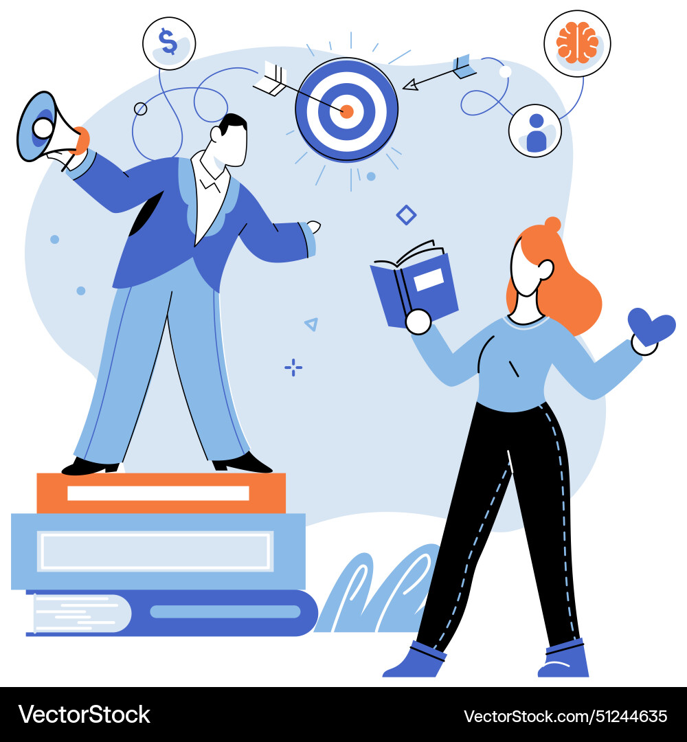 Self development personal growth and progress Vector Image