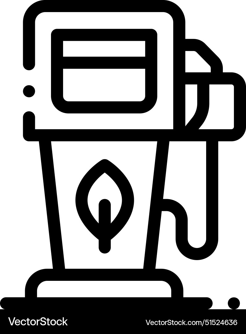 Biodiesel icon thin linear style design isolated Vector Image