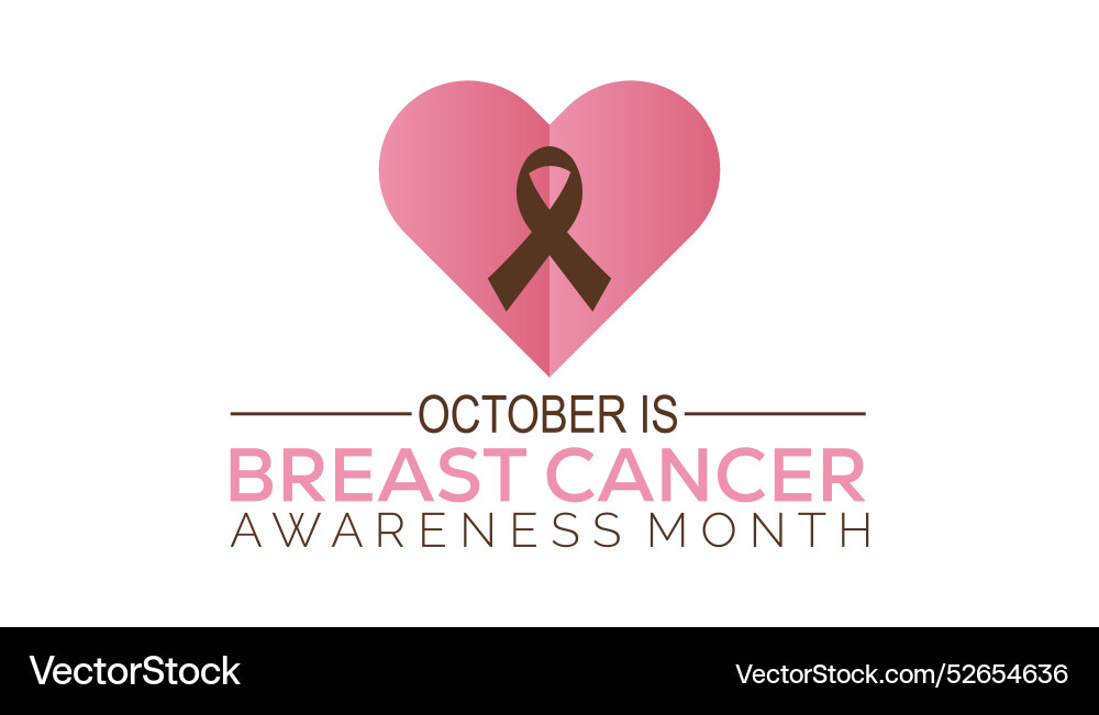 Breast cancer awareness month Royalty Free Vector Image
