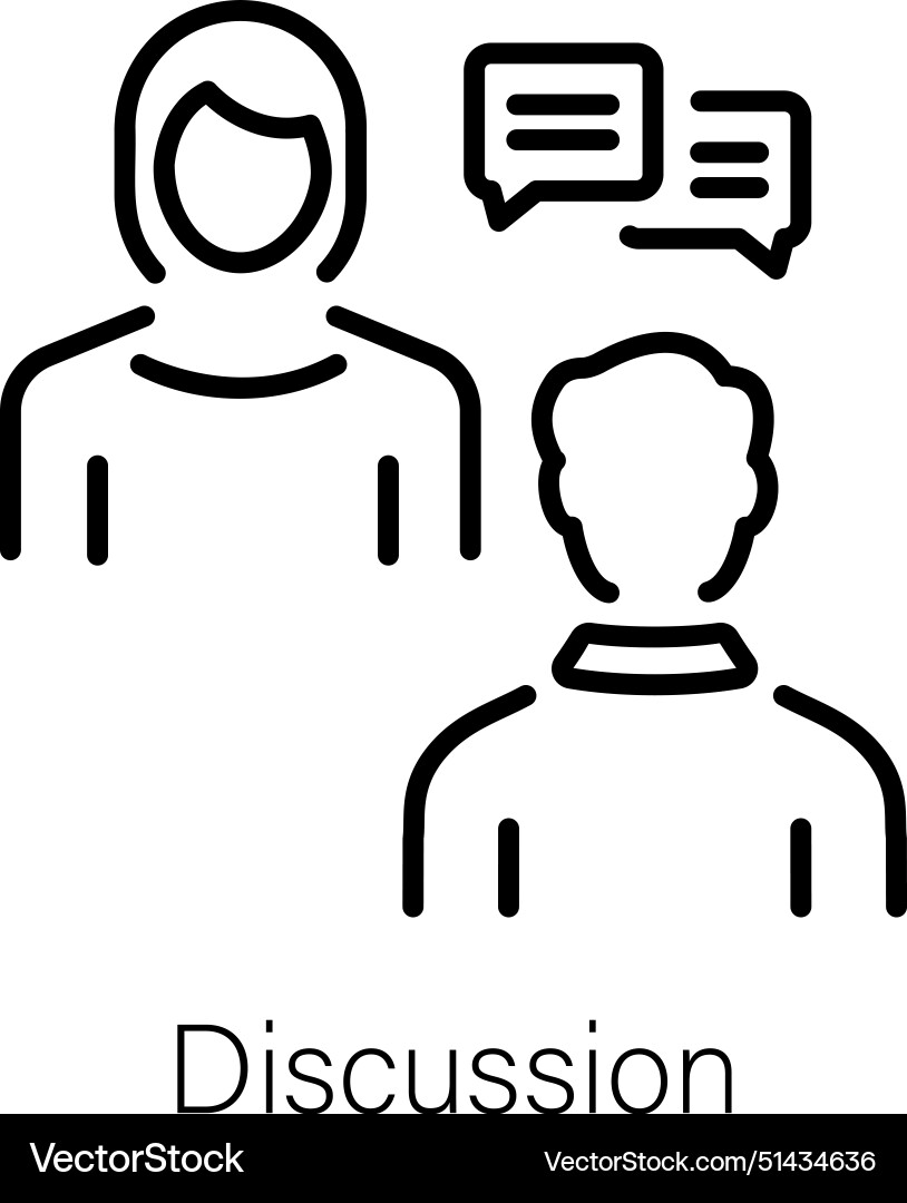 Discussion Royalty Free Vector Image - VectorStock