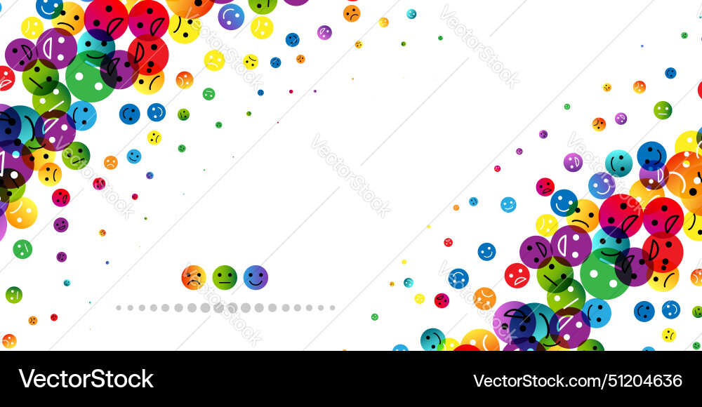 Emotion conceptual with flying decoration Vector Image